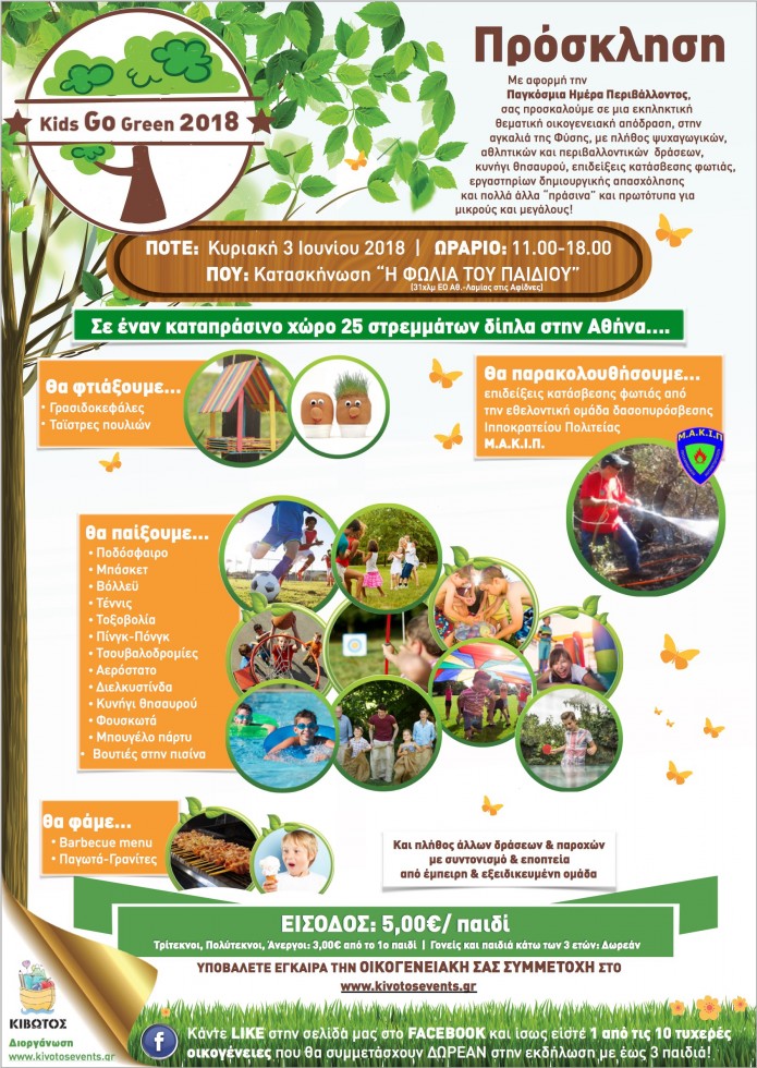 "Kids go green": Γονείς και παιδιά γιορτάζουν την Ημέρα Περιβάλλοντος ...