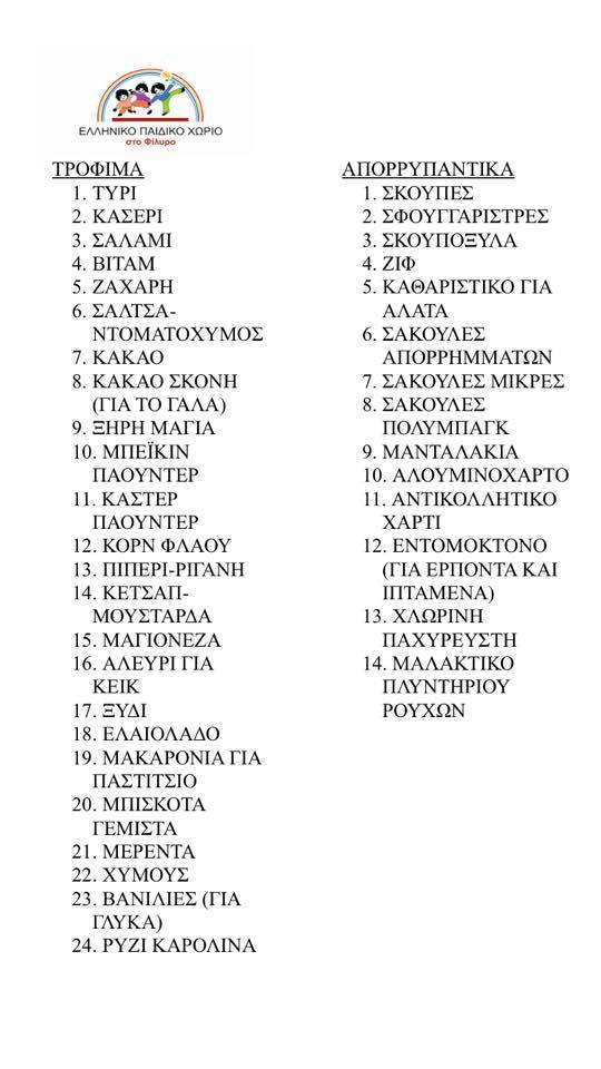 Δραματική έκκληση για τρόφιμα και είδη πρώτης ανάγκης απευθύνει το ...