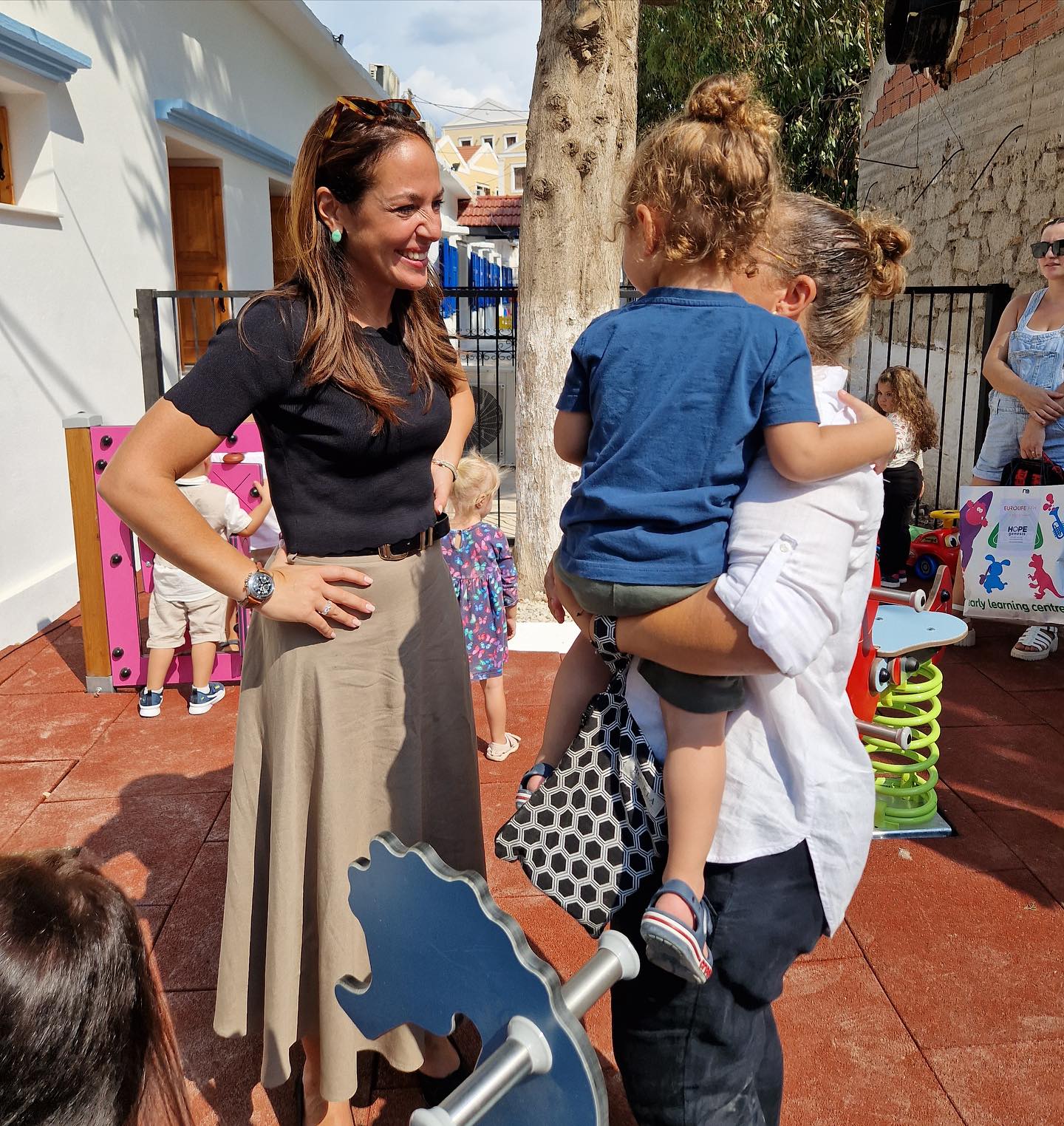 Η Δόμνα Μιχαηλίδου εγκαινίασε τον πρώτο παιδικό σταθμό στο Καστελλόριζο