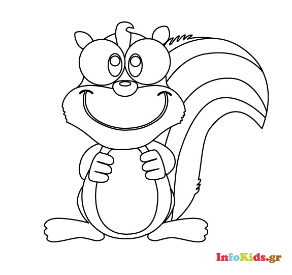 Ζωγραφίστε το Σκιουράκι | InfoKids