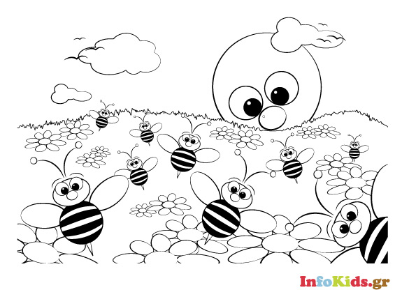 Ζωγραφίστε τις Μελισσούλες - InfoKids.gr